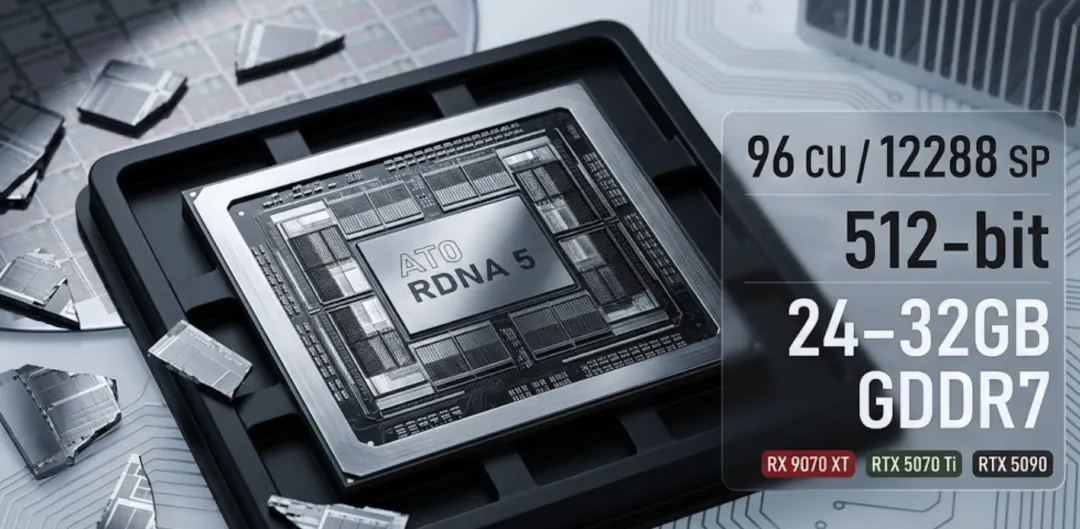 AMD RDNA 5 (UDNA) AT0: 96-CU Flagship and Halo Return · KAD