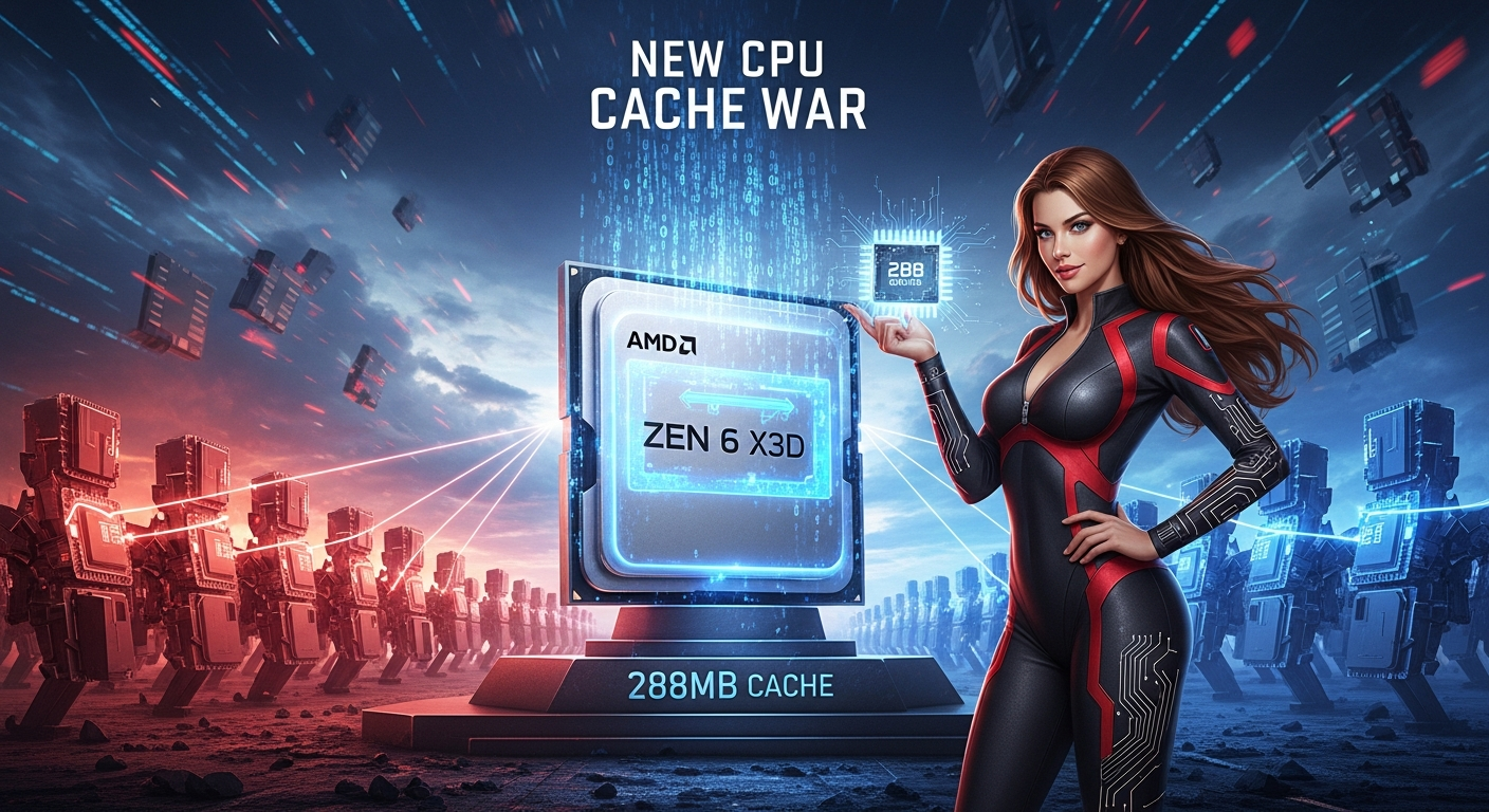 AMD Zen 6 X3D Rumors Point to 288MB Cache and a New CPU Cache War · KAD