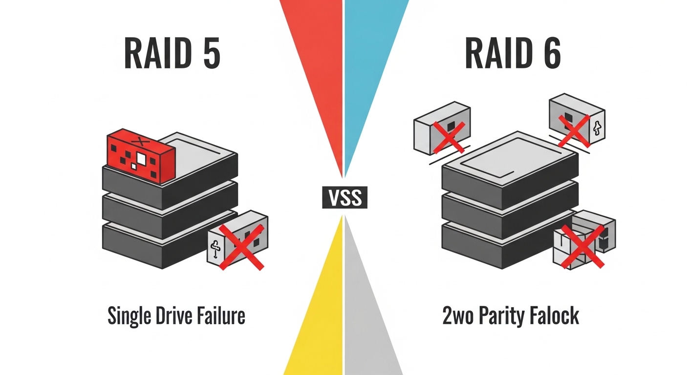 RAID 5 vs RAID 6: Key Differences, Performance, and Reliability · KAD