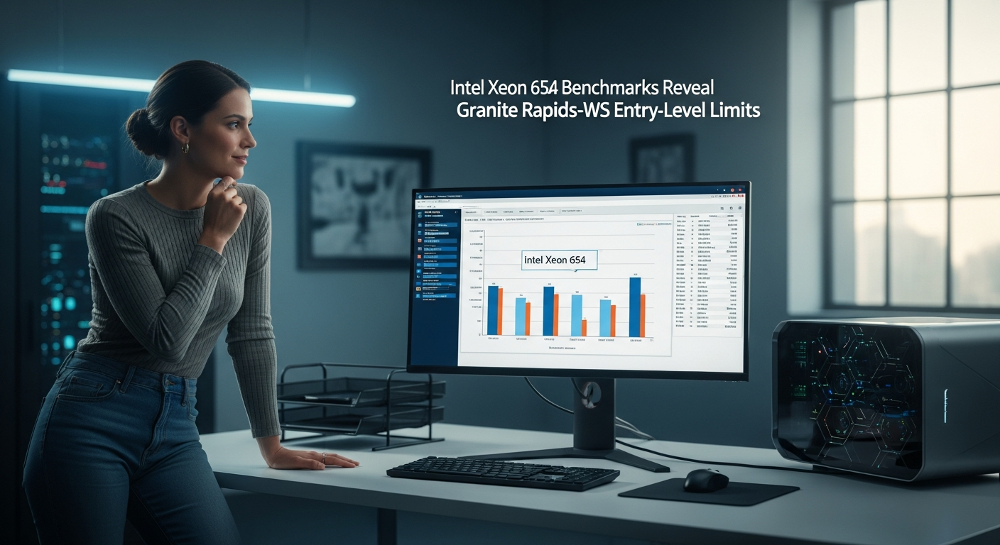 Intel Xeon 654 Benchmarks Reveal Granite Rapids-WS Entry-Level Limits · KAD