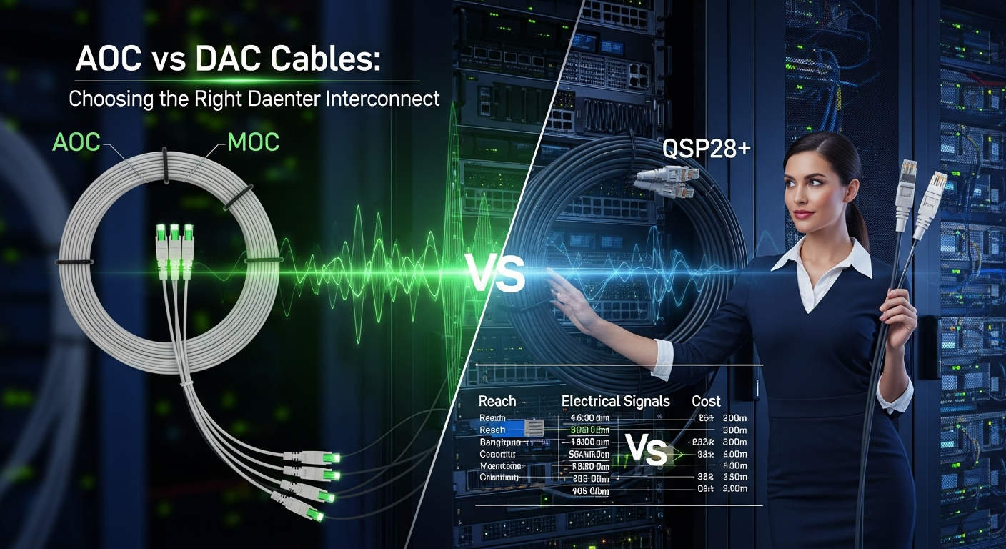 AOC vs DAC Cables: Choosing the Right Data Center Interconnect · KAD